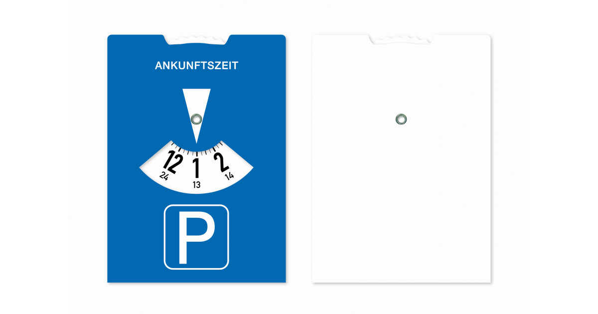 Standard-Parkscheibe Österreich 110 x 150 mm als Werbeartikel ab 0,28
