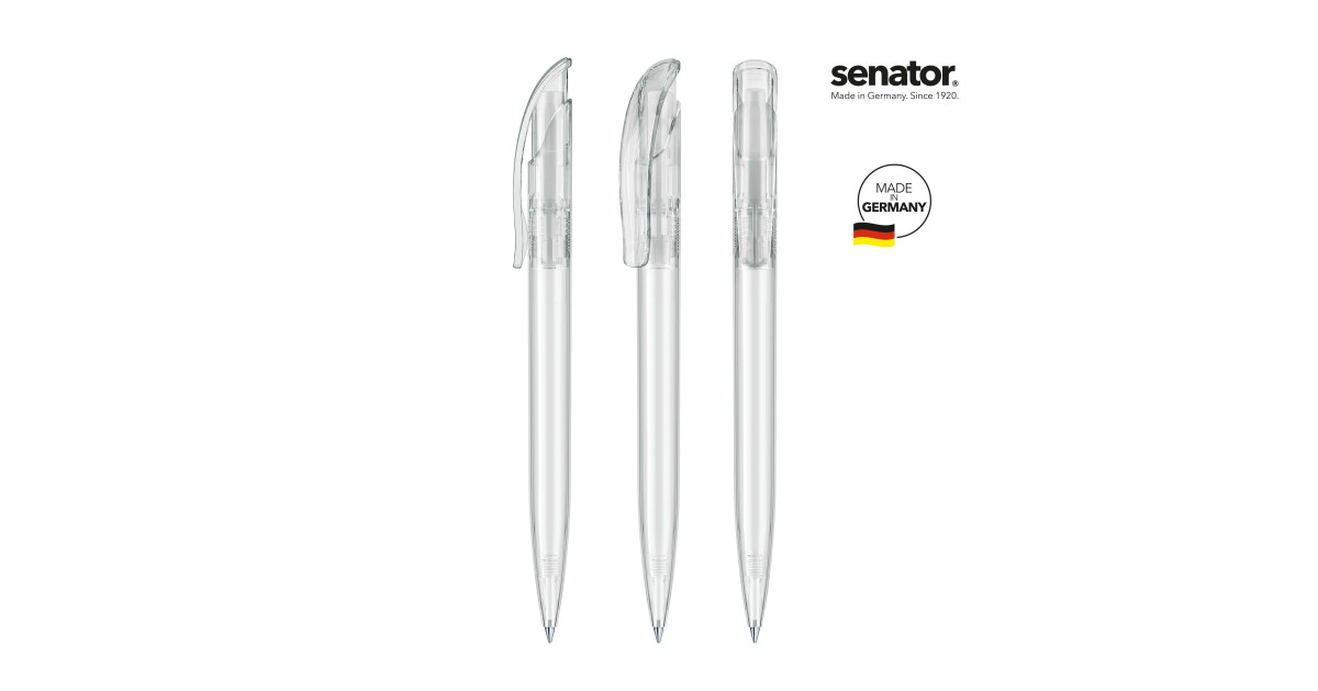 senator Challenger Clear Druckkugelschreiber als Werbeartikel ab 0,54